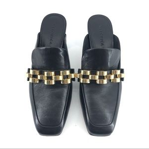 Veronica Beard | Shoes | Veronica Beard Black Bera Chain Mule Loafer ...